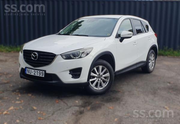 White Mazda CX-5 2015 in Riga, with an engine capacity of 2.20 L and mileage of 240 thousand km for 7950 €, photo 1 on AUTOMOTO.COM.LV