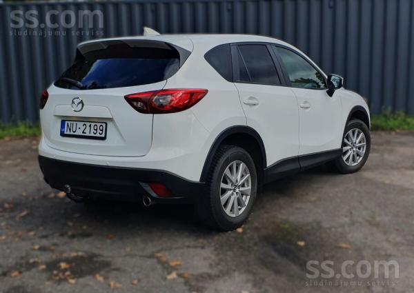 White Mazda CX-5 2015 in Riga, with an engine capacity of 2.20 L and mileage of 240 thousand km for 7950 €, photo 6 on AUTOMOTO.COM.LV