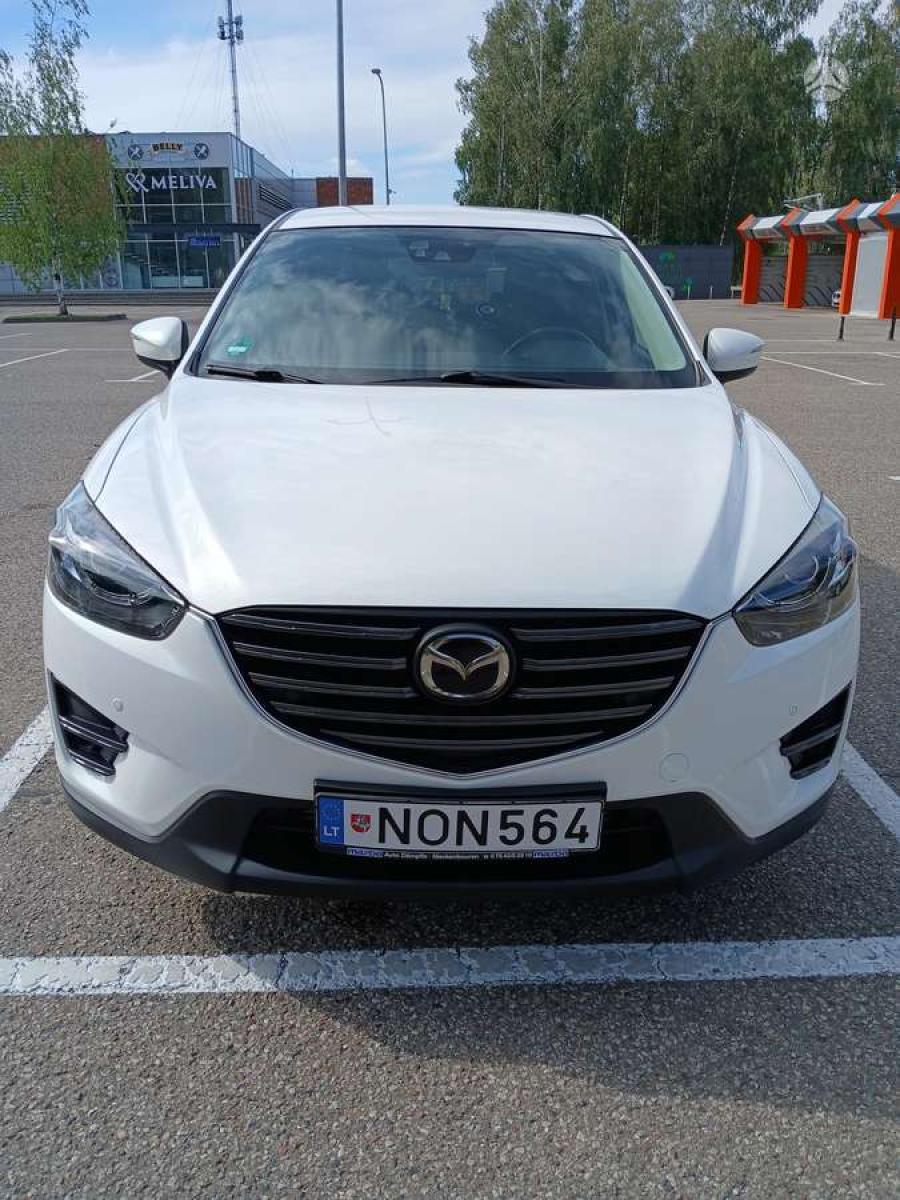 White Mazda CX-5 2015 in Kaunas, with an engine capacity of 2.19 L and mileage of 179 thousand km for 9700 €, photo 1 on AUTOMOTO.COM.LV