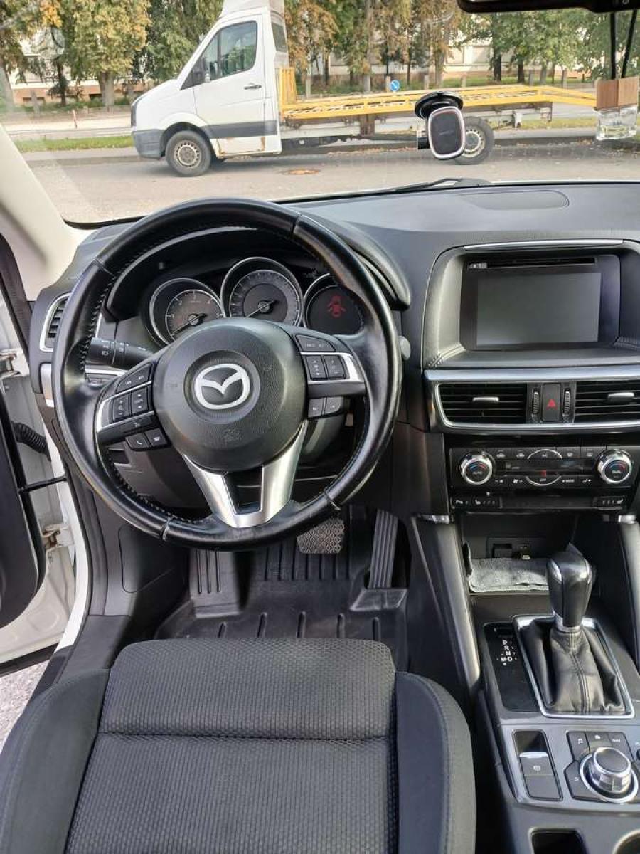 White Mazda CX-5 2015 in Kaunas, with an engine capacity of 2.19 L and mileage of 179 thousand km for 9700 €, photo 18 on AUTOMOTO.COM.LV
