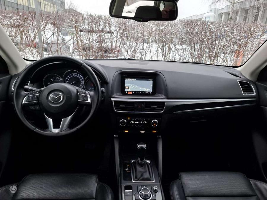 White Mazda CX-5 2016 in Vilnius, with an engine capacity of 2.19 L and mileage of 217 thousand km for 10200 €, photo 12 on AUTOMOTO.COM.LV