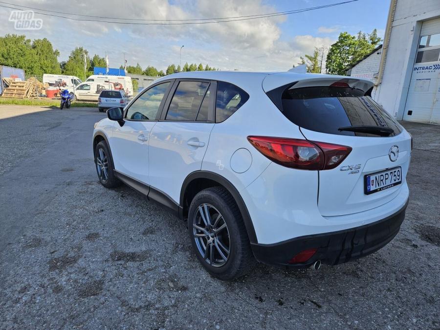 White Mazda CX-5 2016 in Panevezys, with an engine capacity of 2.20 L and mileage of 186 thousand km for 7900 €, photo 5 on AUTOMOTO.COM.LV