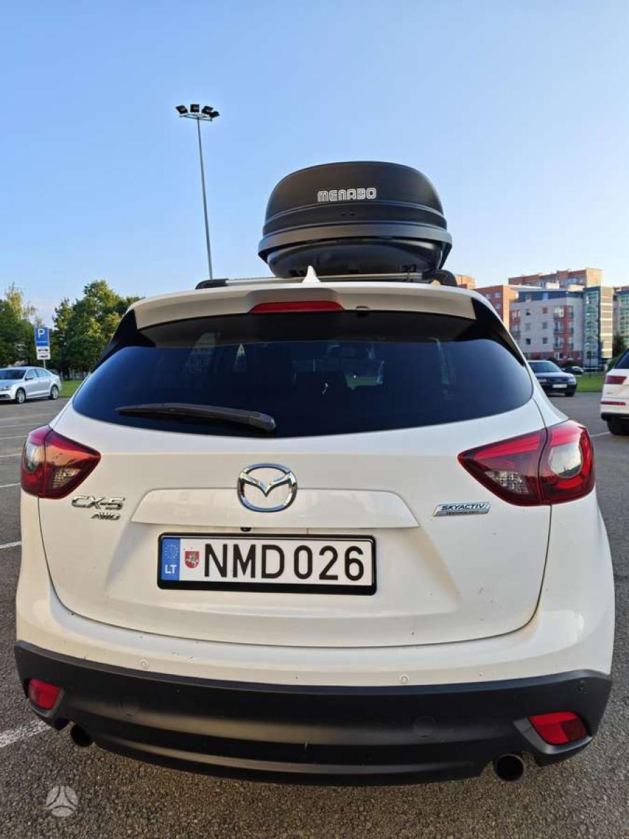 Balts Mazda CX-5 2016 Klaipėda, ar dzinēja tilpumu 2.19 L un nobraukumu 225 tūkst. km par 9600 €, foto 5 vietnē AUTOMOTO.COM.LV