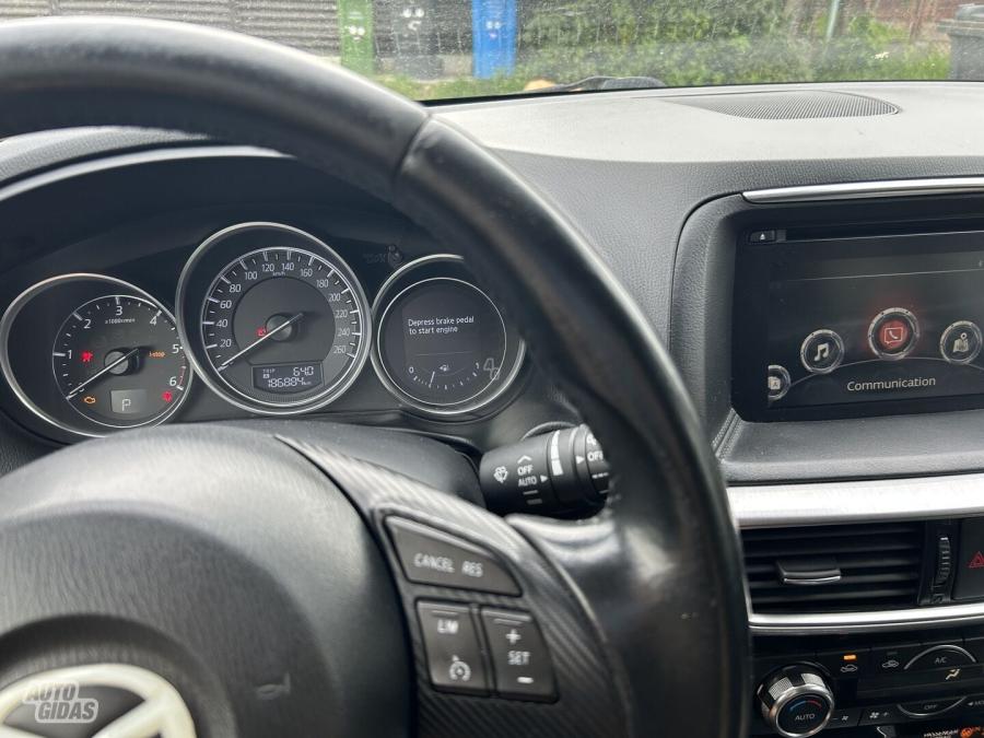 White Mazda CX-5 2016 in Vilnius, with an engine capacity of 2.20 L and mileage of 187 thousand km for 9500 €, photo 9 on AUTOMOTO.COM.LV