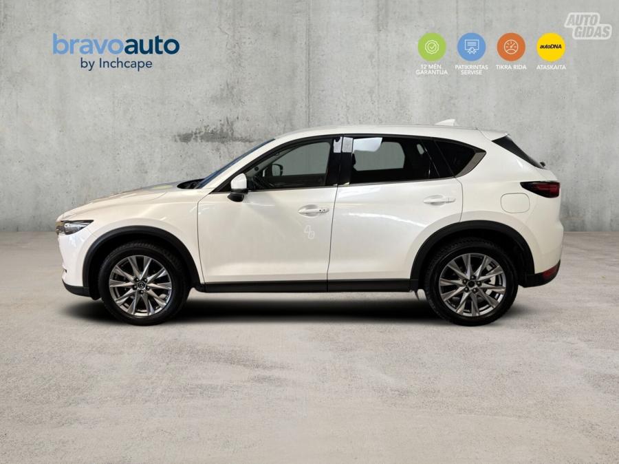 White Mazda CX-5 2019 in Vilnius, with an engine capacity of 2.50 L and mileage of 81 thousand km for 22900 €, photo 2 on AUTOMOTO.COM.LV