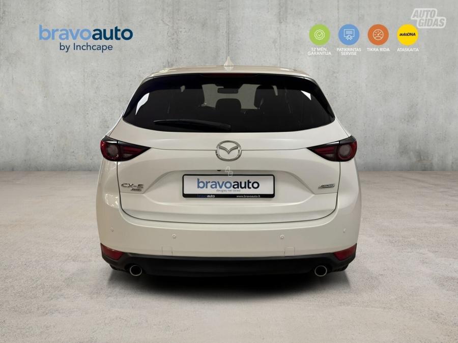 White Mazda CX-5 2019 in Vilnius, with an engine capacity of 2.50 L and mileage of 81 thousand km for 22900 €, photo 4 on AUTOMOTO.COM.LV