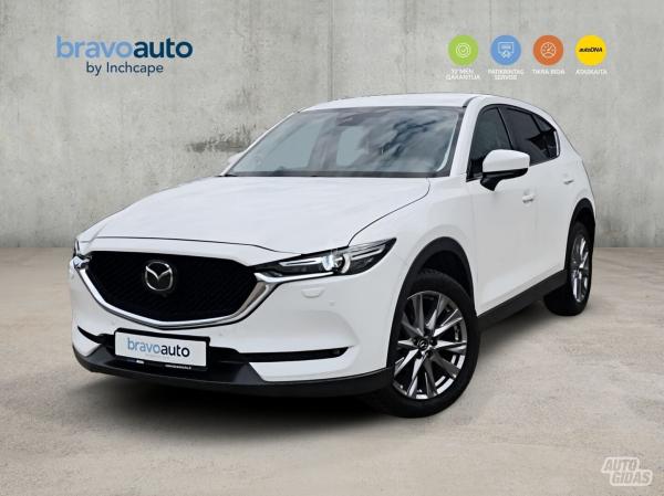 White Mazda CX-5 2019 in Kaunas, with an engine capacity of 2.00 L and mileage of 112 thousand km for 22471 €, photo 1 on AUTOMOTO.COM.LV