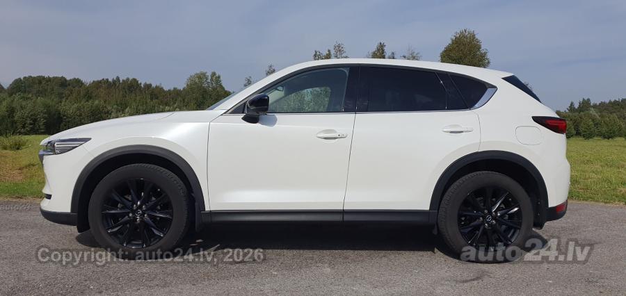 White Mazda CX-5 2021 in Tallinn, with an engine capacity of 2.50 L and mileage of 68 thousand km for 28500 €, photo 4 on AUTOMOTO.COM.LV