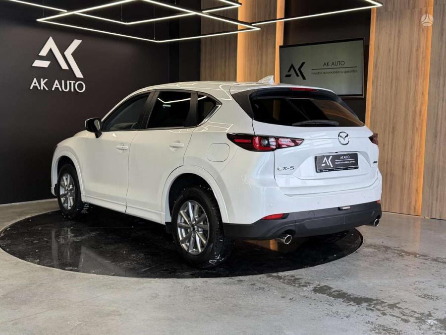 White Mazda CX-5 2024 in Kaunas, with an engine capacity of 2.49 L and mileage of 47 thousand km for 24990 €, photo 8 on AUTOMOTO.COM.LV