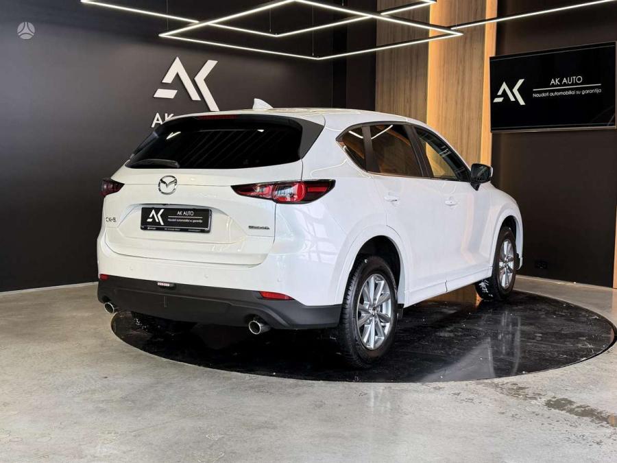 White Mazda CX-5 2024 in Kaunas, with an engine capacity of 2.49 L and mileage of 47 thousand km for 24990 €, photo 12 on AUTOMOTO.COM.LV