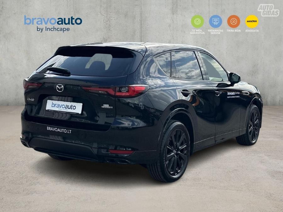 Black Mazda CX-60 2024 in Kaunas, with an engine capacity of 3.30 L and mileage of 32 thousand km for 36999 €, photo 5 on AUTOMOTO.COM.LV