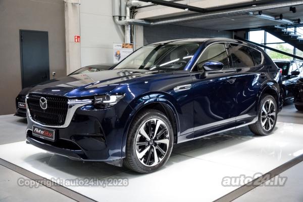 Blue Mazda CX-60 2024 in Tallinn, with an engine capacity of 3.30 L and mileage of 16 thousand km for 41500 €, photo 4 on AUTOMOTO.COM.LV
