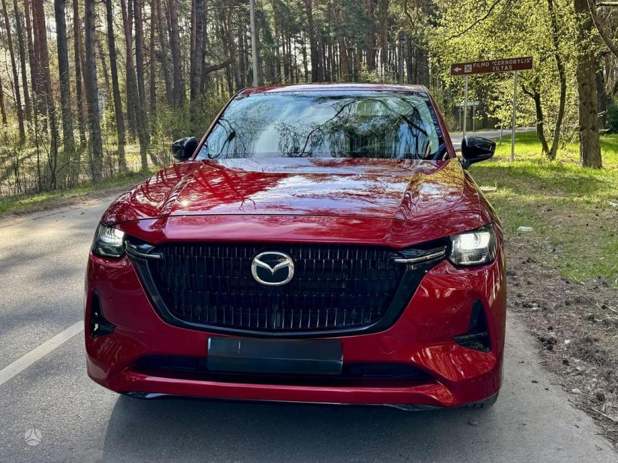 Red Mazda CX-60 2022 in Kaunas, with an engine capacity of 2.50 L and mileage of 60 thousand km for 27600 €, photo 5 on AUTOMOTO.COM.LV