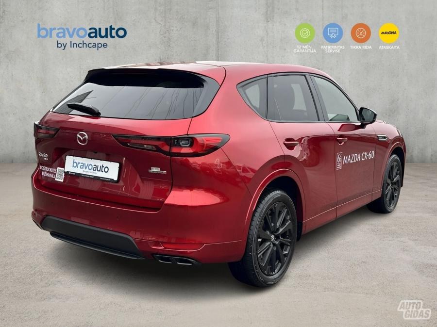 Sarkans Mazda CX-60 2025 Kauņa, ar dzinēja tilpumu 3.30 L un nobraukumu 9 tūkst. km par 51777 €, foto 5 vietnē AUTOMOTO.COM.LV