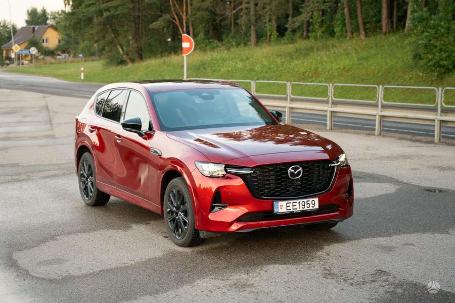 Sarkans Mazda CX-60 2026 Zarasai, ar dzinēja tilpumu 2.49 L un nobraukumu 16 tūkst. km par 44500 €, foto 4 vietnē AUTOMOTO.COM.LV