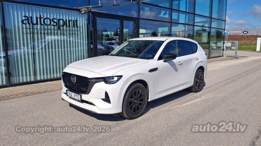Balts Mazda CX-60 2024 Tartu, ar dzinēja tilpumu 3.30 L un nobraukumu 40 tūkst. km par 44990 €, foto 1 vietnē AUTOMOTO.COM.LV