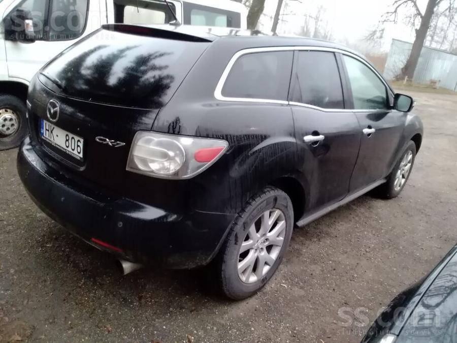 Melns Mazda CX-7 2008 Jelgava, ar dzinēja tilpumu 2.30 L un nobraukumu 0 tūkst. km par 1500 €, foto 3 vietnē AUTOMOTO.COM.LV