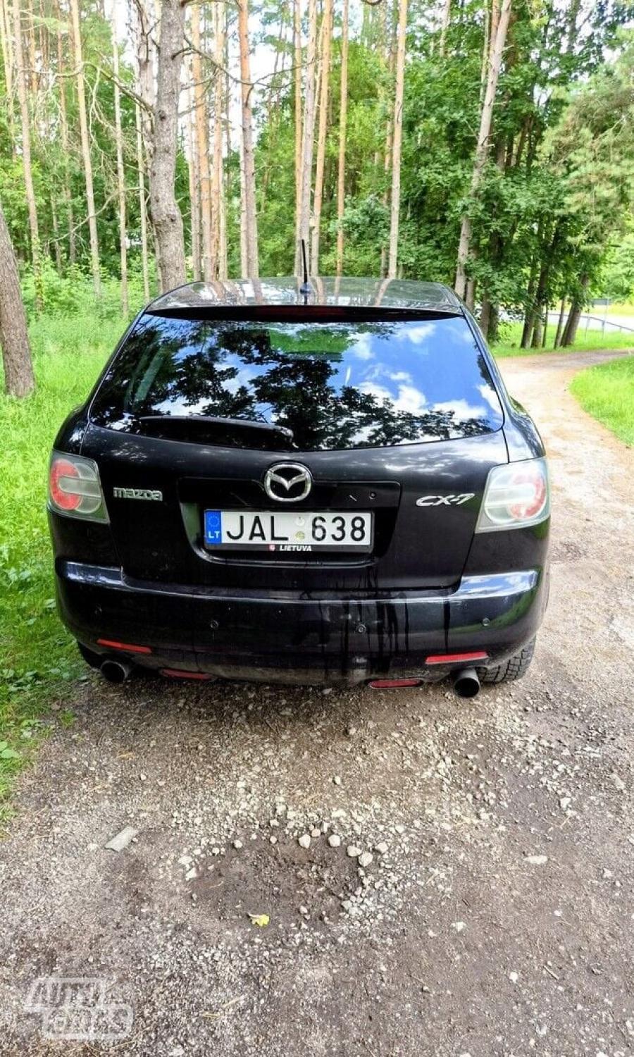 Melns Mazda CX-7 2008 Raseiniai, ar dzinēja tilpumu 2.30 L un nobraukumu 310 tūkst. km par 1300 €, foto 7 vietnē AUTOMOTO.COM.LV