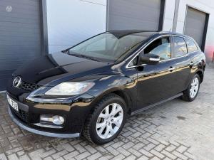 Melns Mazda CX-7 2008 Viļņa, ar dzinēja tilpumu 2.26 L un nobraukumu 395 tūkst. km par 1600 €, foto  vietnē AUTOMOTO.COM.LV