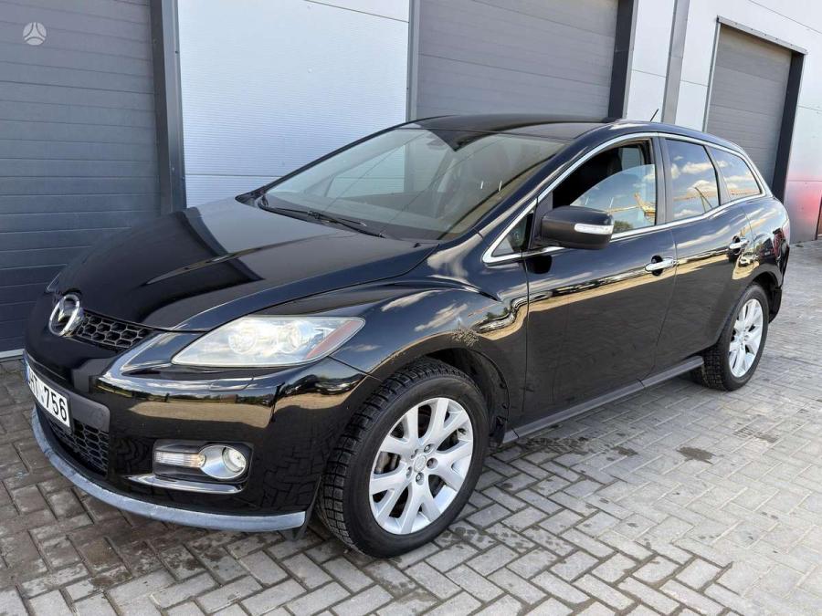 Melns Mazda CX-7 2008 Viļņa, ar dzinēja tilpumu 2.26 L un nobraukumu 395 tūkst. km par 1600 €, foto 1 vietnē AUTOMOTO.COM.LV