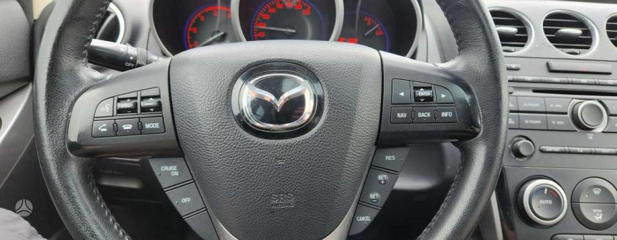 Black Mazda CX-7 2011 in Birzai, with an engine capacity of 2.20 L and mileage of 260 thousand km for 4799 €, photo 17 on AUTOMOTO.COM.LV