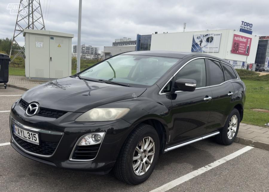 Black Mazda CX-7 2011 in Vilnius, with an engine capacity of 2.20 L and mileage of 282 thousand km for 3900 €, photo 1 on AUTOMOTO.COM.LV