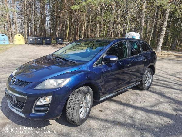Blue Mazda CX-7 2010 in Prienai, with an engine capacity of 2.18 L and mileage of 202 thousand km for 3850 €, photo 1 on AUTOMOTO.COM.LV