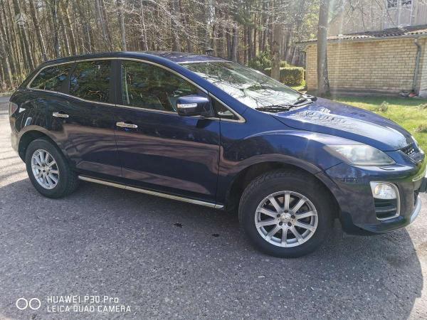 Blue Mazda CX-7 2010 in Prienai, with an engine capacity of 2.18 L and mileage of 202 thousand km for 3850 €, photo 4 on AUTOMOTO.COM.LV