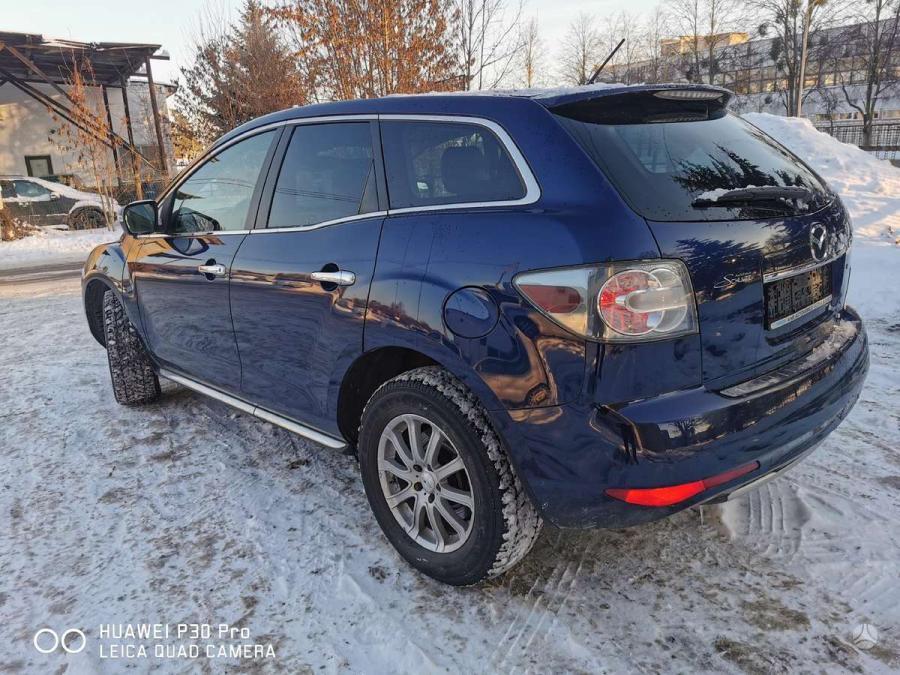 Blue Mazda CX-7 2011 in Prienai, with an engine capacity of 2.20 L and mileage of 203 thousand km for 4799 €, photo 2 on AUTOMOTO.COM.LV
