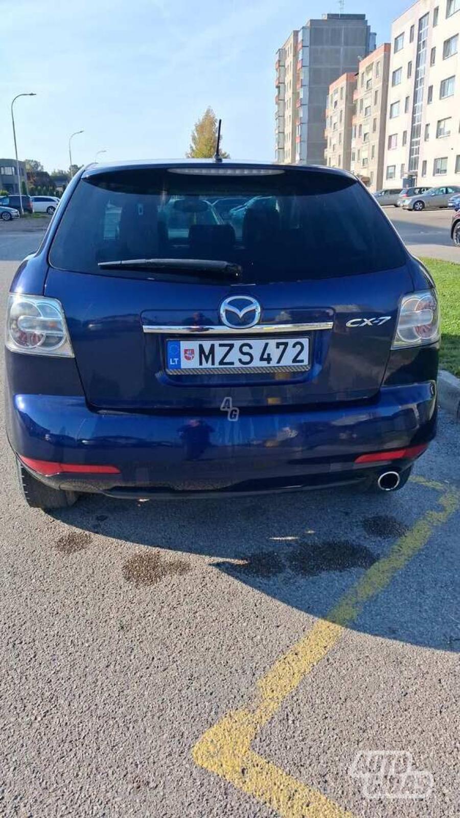 Blue Mazda CX-7 2011 in Marijampole, with an engine capacity of 2.20 L and mileage of 241 thousand km for 4200 €, photo 3 on AUTOMOTO.COM.LV