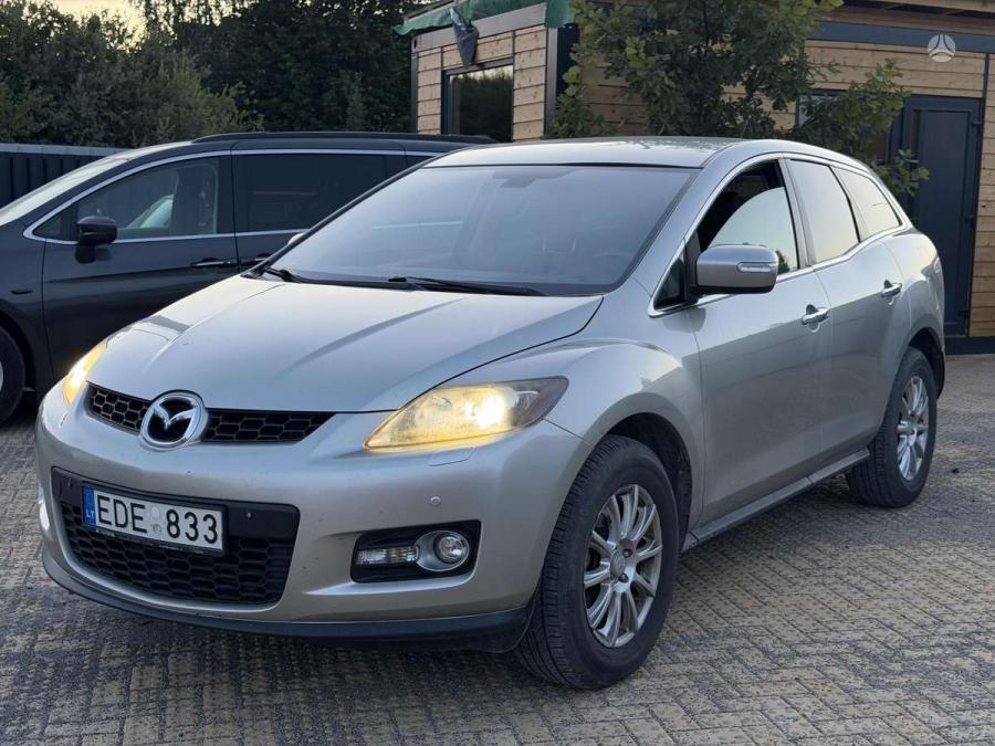 Grey Mazda CX-7 2008 in Siauliai, with an engine capacity of 2.26 L and mileage of 204 thousand km for 1600 €, photo 1 on AUTOMOTO.COM.LV