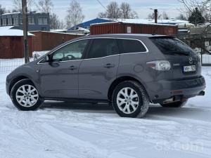 Pelēks Mazda CX-7 2008 Rīga, ar dzinēja tilpumu 2.30 L un nobraukumu 253 tūkst. km par 2500 €, foto 6 vietnē AUTOMOTO.COM.LV