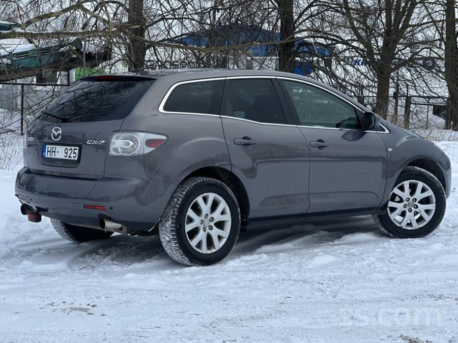 Pelēks Mazda CX-7 2008 Rīga, ar dzinēja tilpumu 2.30 L un nobraukumu 253 tūkst. km par 2500 €, foto 12 vietnē AUTOMOTO.COM.LV
