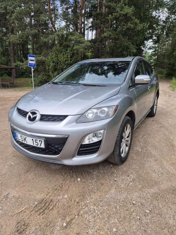 Grey Mazda CX-7 2010 in Vilnius, with an engine capacity of 2.18 L and mileage of 241 thousand km for 4100 €, photo 3 on AUTOMOTO.COM.LV