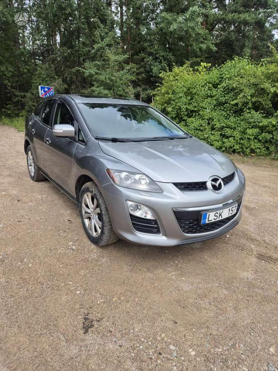Grey Mazda CX-7 2010 in Vilnius, with an engine capacity of 2.18 L and mileage of 241 thousand km for 4100 €, photo 6 on AUTOMOTO.COM.LV
