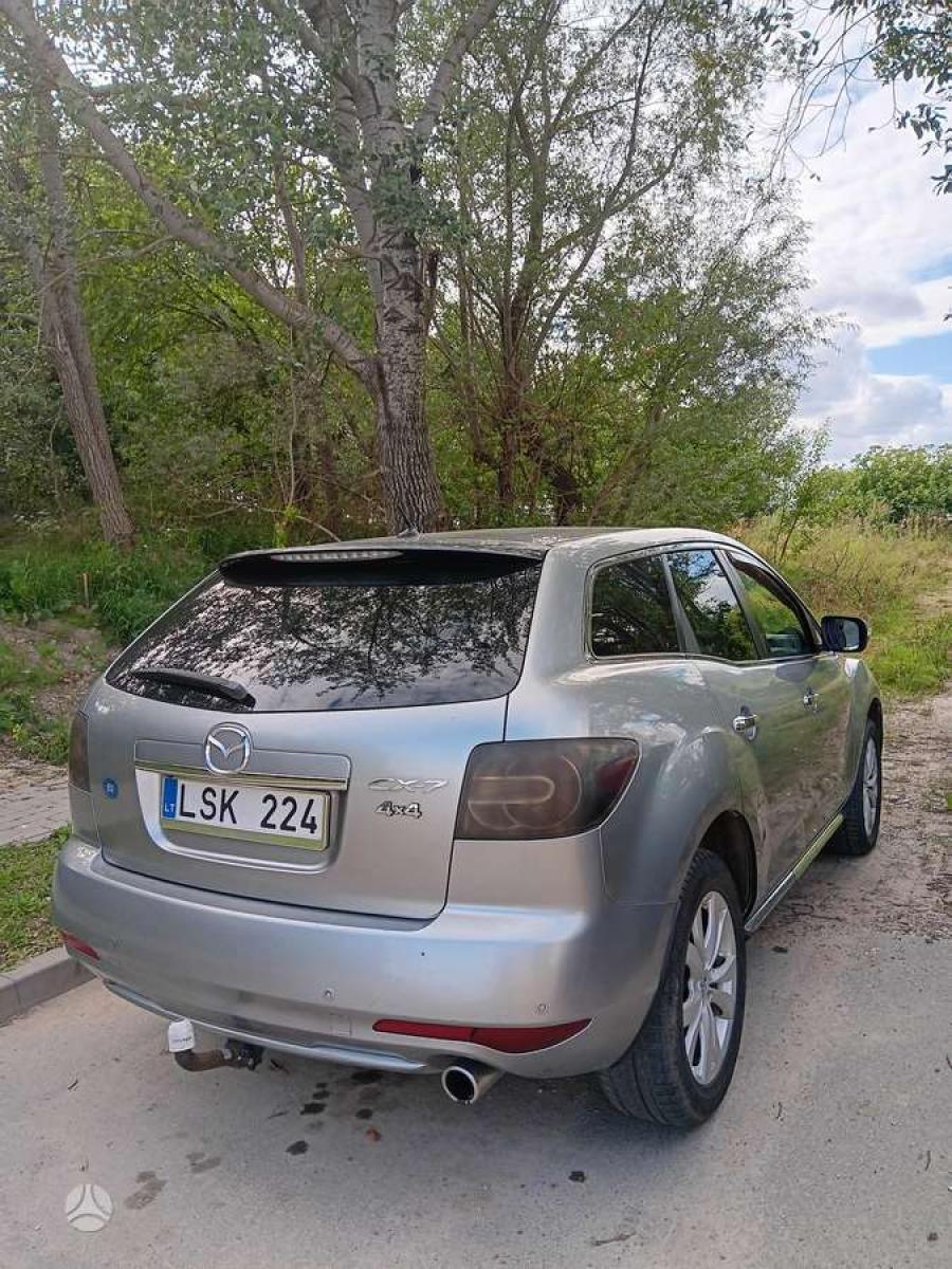 Pelēks Mazda CX-7 2010 Marijampole, ar dzinēja tilpumu 2.18 L un nobraukumu 236 tūkst. km par 3400 €, foto 3 vietnē AUTOMOTO.COM.LV