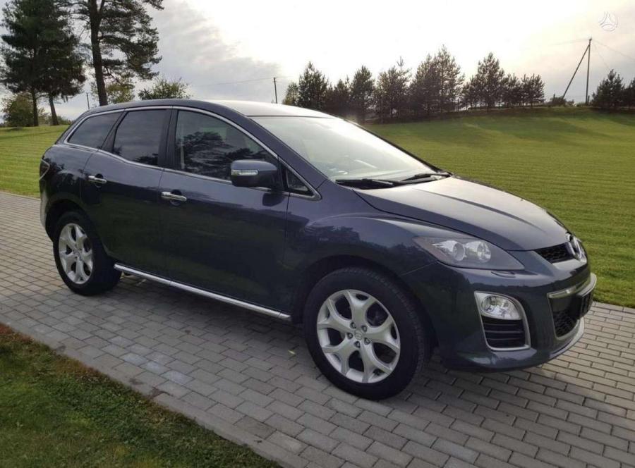 Pelēks Mazda CX-7 2011 Telšiai, ar dzinēja tilpumu 2.20 L un nobraukumu 240 tūkst. km par 1550 €, foto 3 vietnē AUTOMOTO.COM.LV