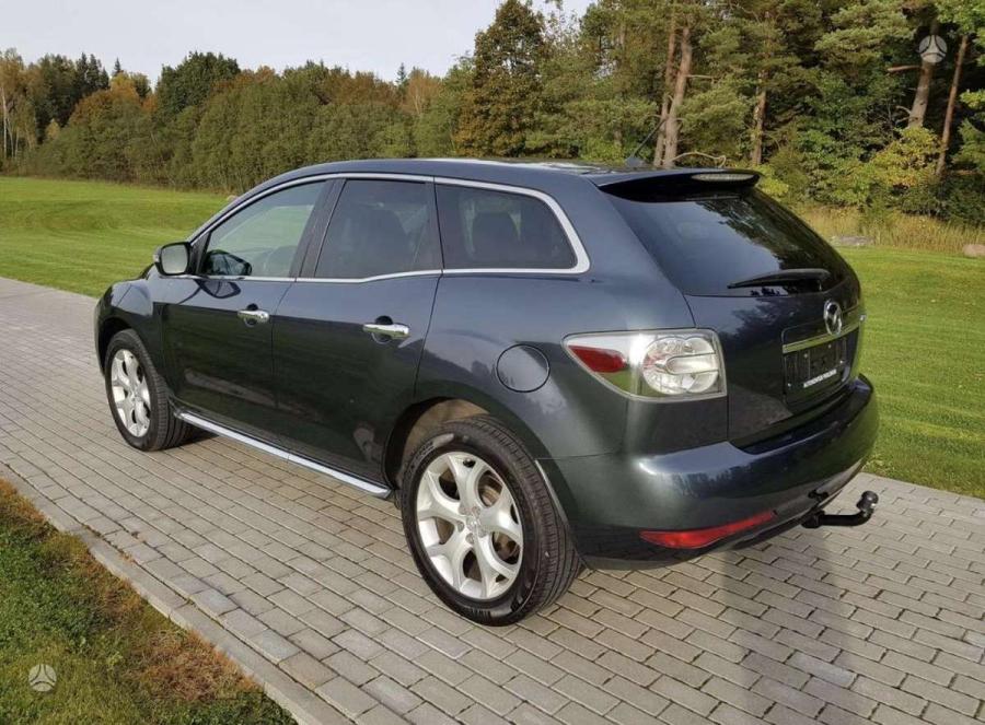Pelēks Mazda CX-7 2011 Telšiai, ar dzinēja tilpumu 2.20 L un nobraukumu 240 tūkst. km par 1550 €, foto 9 vietnē AUTOMOTO.COM.LV
