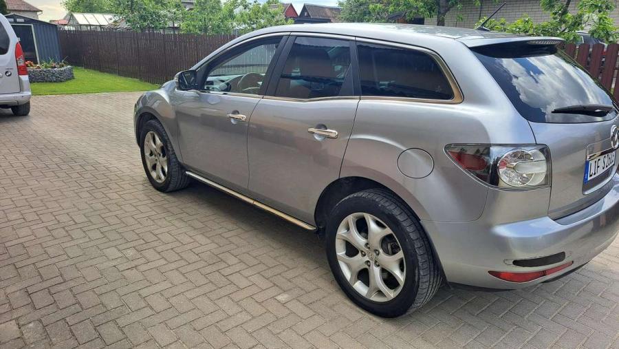 Pelēks Mazda CX-7 2011 Plungė, ar dzinēja tilpumu 2.18 L un nobraukumu 265 tūkst. km par 4650 €, foto 4 vietnē AUTOMOTO.COM.LV
