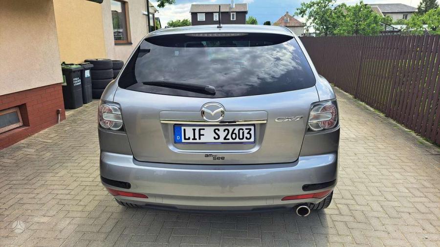 Pelēks Mazda CX-7 2011 Plungė, ar dzinēja tilpumu 2.18 L un nobraukumu 265 tūkst. km par 4650 €, foto 5 vietnē AUTOMOTO.COM.LV