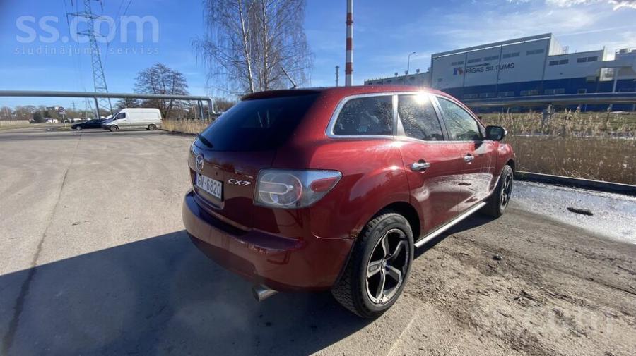 Красный Мазда СХ-7 2007 в Рига, объемом двигателя 2.30 л и пробегом 283 тыс. км за 1900 €, фото 4 на AUTOMOTO.COM.LV