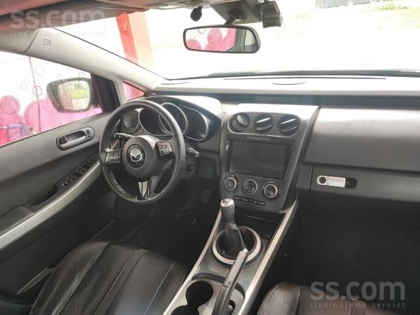 Red Mazda CX-7 2007 in Riga, with an engine capacity of 2.00 L and mileage of 0 thousand km for 2400 €, photo 7 on AUTOMOTO.COM.LV
