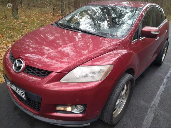 Red Mazda CX-7 2008 in Vilnius, with an engine capacity of 2.30 L and mileage of 202 thousand km for 1290 €, photo 2 on AUTOMOTO.COM.LV
