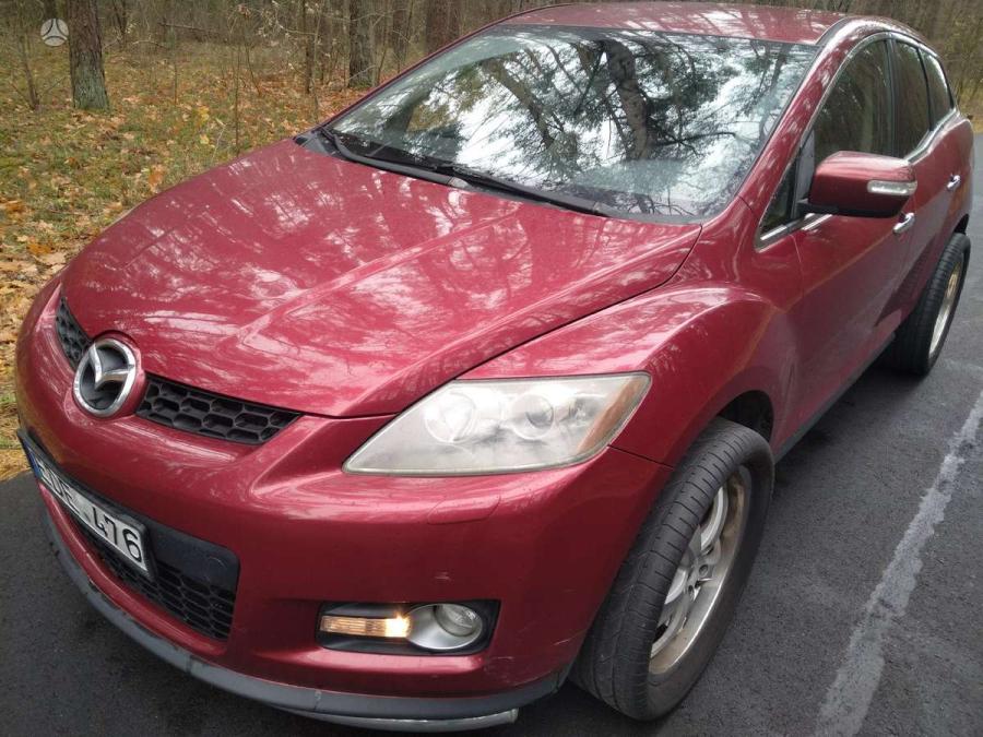 Sarkans Mazda CX-7 2008 Viļņa, ar dzinēja tilpumu 2.30 L un nobraukumu 202 tūkst. km par 1290 €, foto 2 vietnē AUTOMOTO.COM.LV