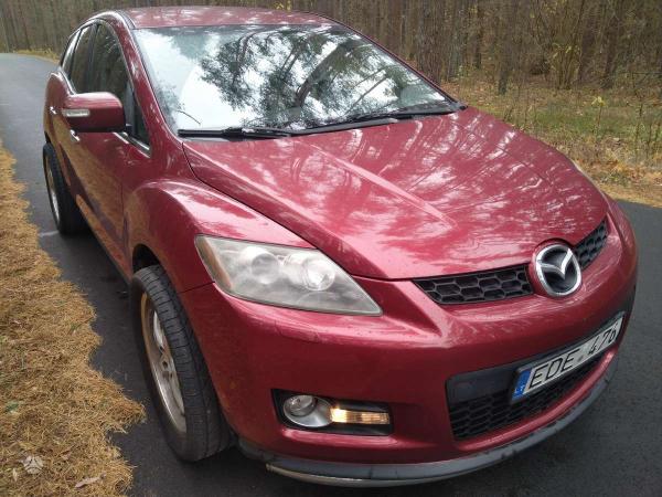 Red Mazda CX-7 2008 in Vilnius, with an engine capacity of 2.30 L and mileage of 202 thousand km for 1290 €, photo 4 on AUTOMOTO.COM.LV