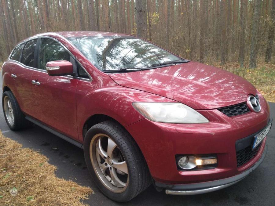 Sarkans Mazda CX-7 2008 Viļņa, ar dzinēja tilpumu 2.30 L un nobraukumu 202 tūkst. km par 1290 €, foto 5 vietnē AUTOMOTO.COM.LV