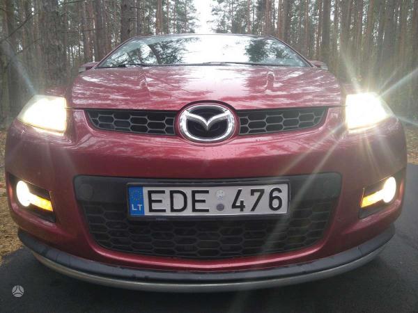 Red Mazda CX-7 2008 in Vilnius, with an engine capacity of 2.30 L and mileage of 202 thousand km for 1290 €, photo 8 on AUTOMOTO.COM.LV