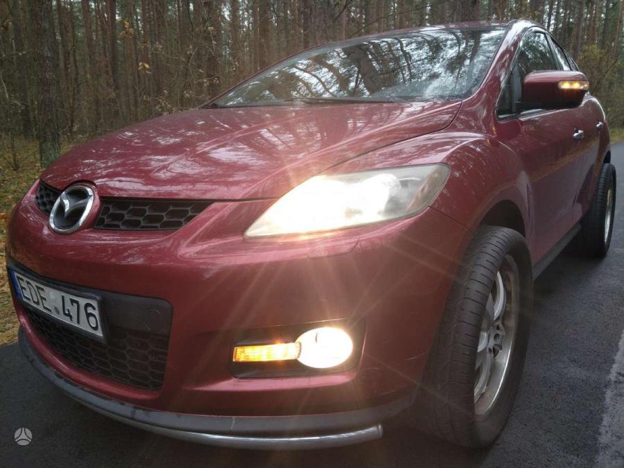 Sarkans Mazda CX-7 2008 Viļņa, ar dzinēja tilpumu 2.30 L un nobraukumu 202 tūkst. km par 1290 €, foto 10 vietnē AUTOMOTO.COM.LV