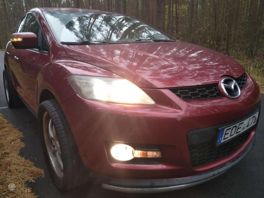Sarkans Mazda CX-7 2008 Viļņa, ar dzinēja tilpumu 2.30 L un nobraukumu 202 tūkst. km par 1290 €, foto 11 vietnē AUTOMOTO.COM.LV