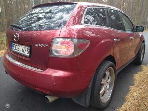 Sarkans Mazda CX-7 2008 Viļņa, ar dzinēja tilpumu 2.30 L un nobraukumu 202 tūkst. km par 1290 €, foto 28 vietnē AUTOMOTO.COM.LV